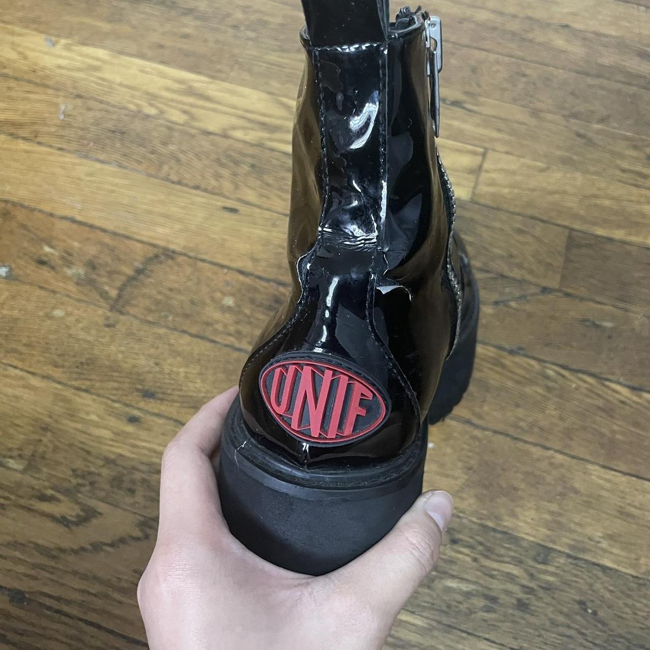 black unif dada boots kills me to sell these but i... - Depop