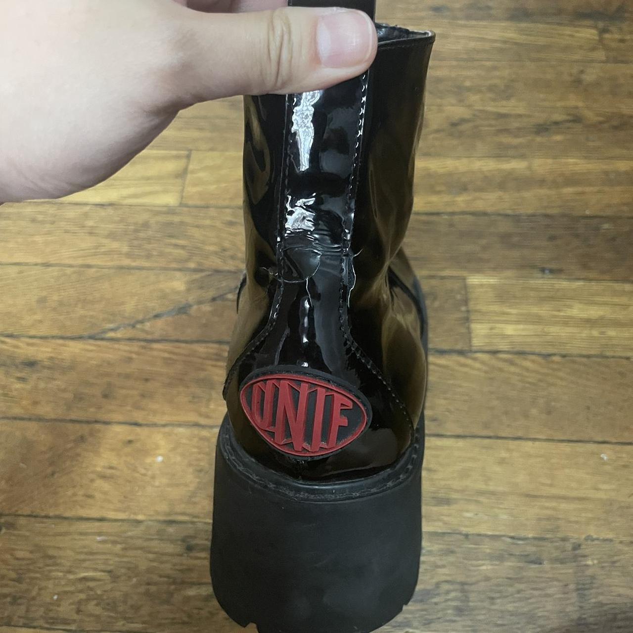 black unif dada boots kills me to sell these but i... - Depop