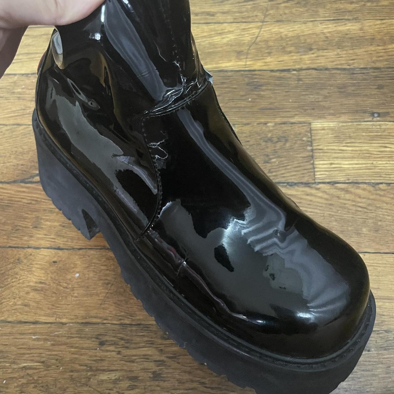 black unif dada boots kills me to sell these but i... - Depop