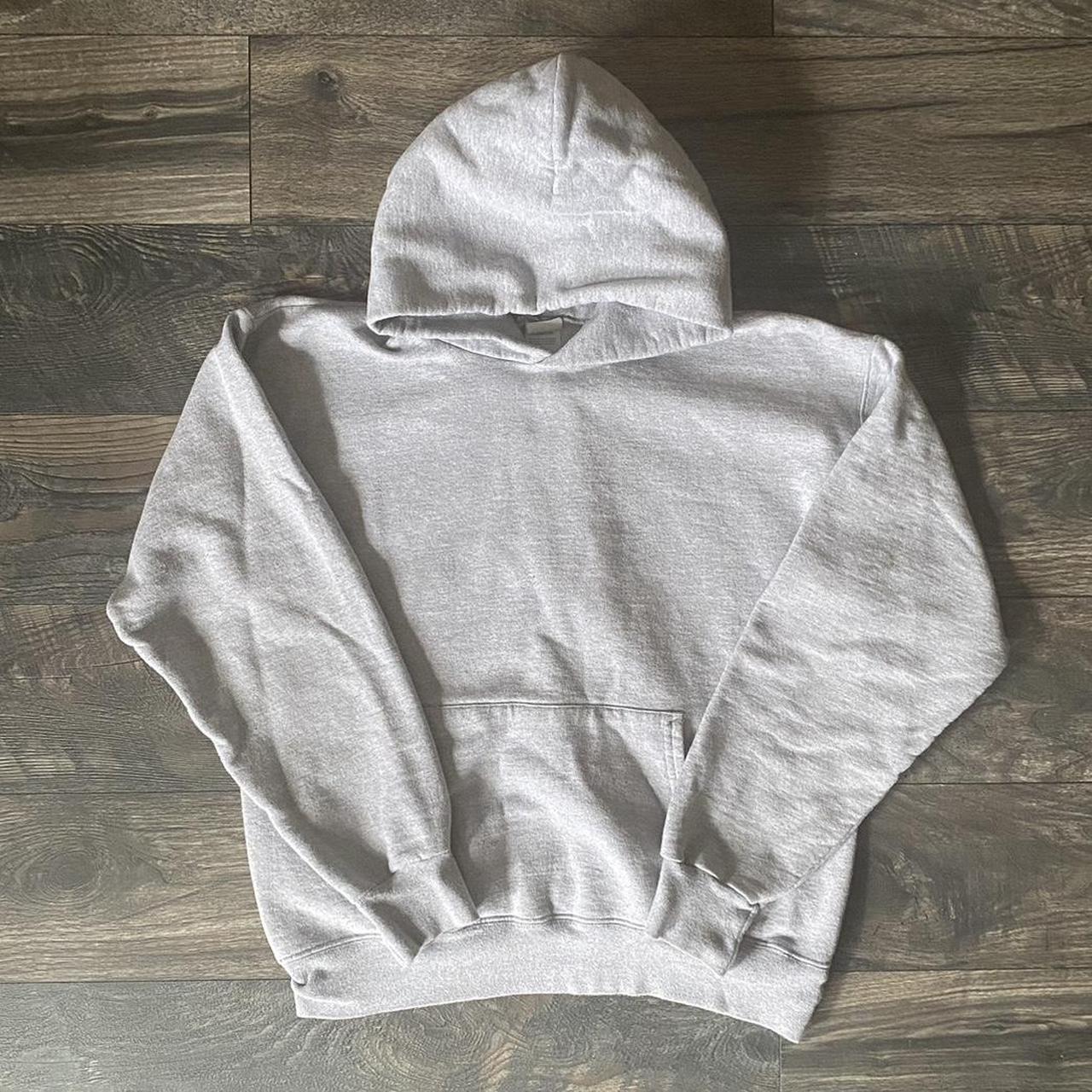Really cool hanes blank heather gray hoodie in... - Depop