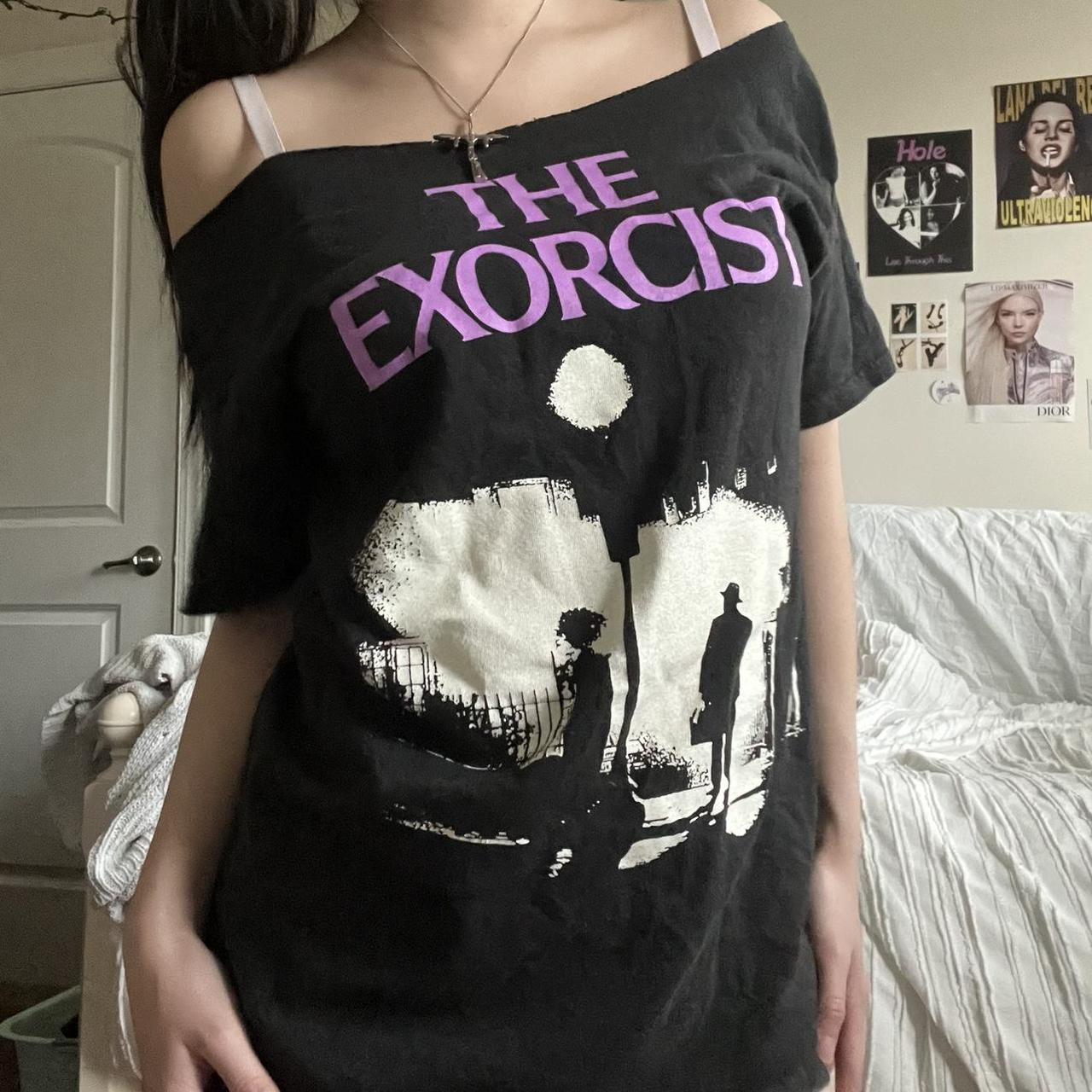 the exorcist off the shoulder t shirt - size s -... - Depop