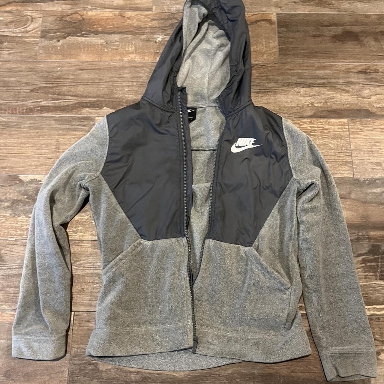 Nike side swoosh zip up jacket (Fits smaller than xl) - Depop