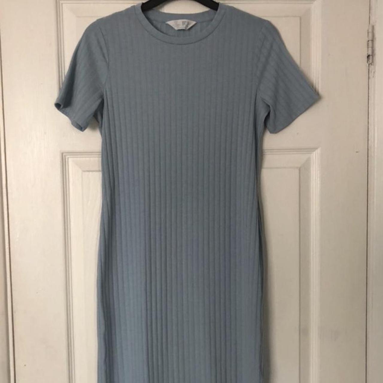 Blue bodycon dress, only worn to try on, without... - Depop