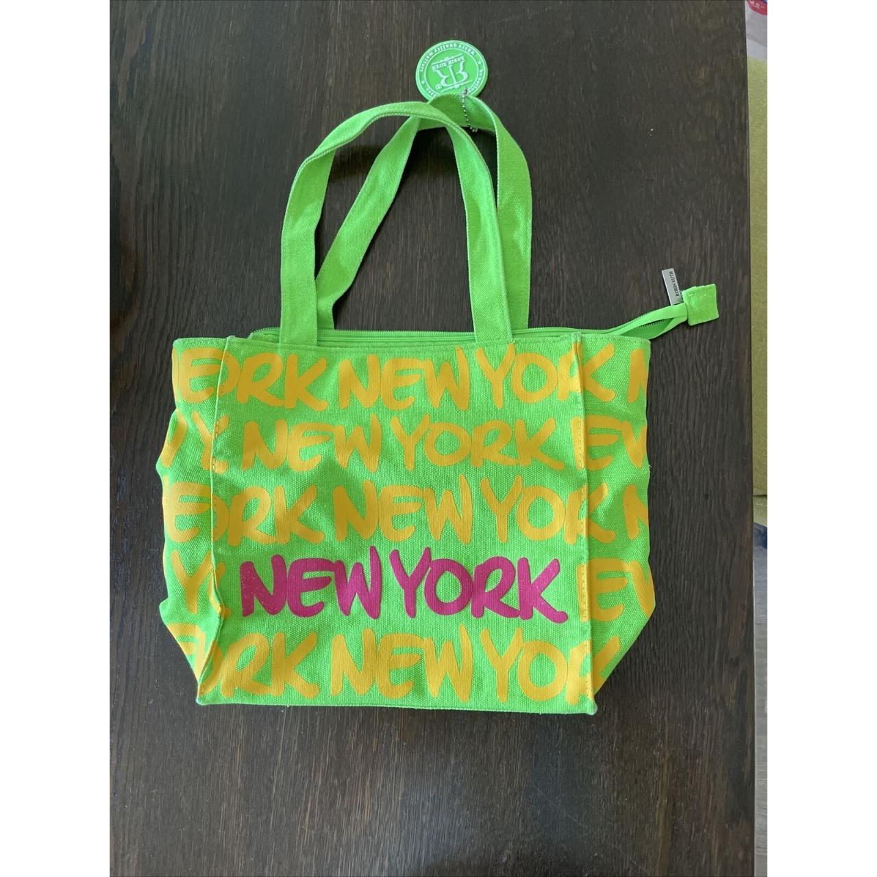 Robin Ruth “New York” Canvas Hand Bag Very Bright... - Depop