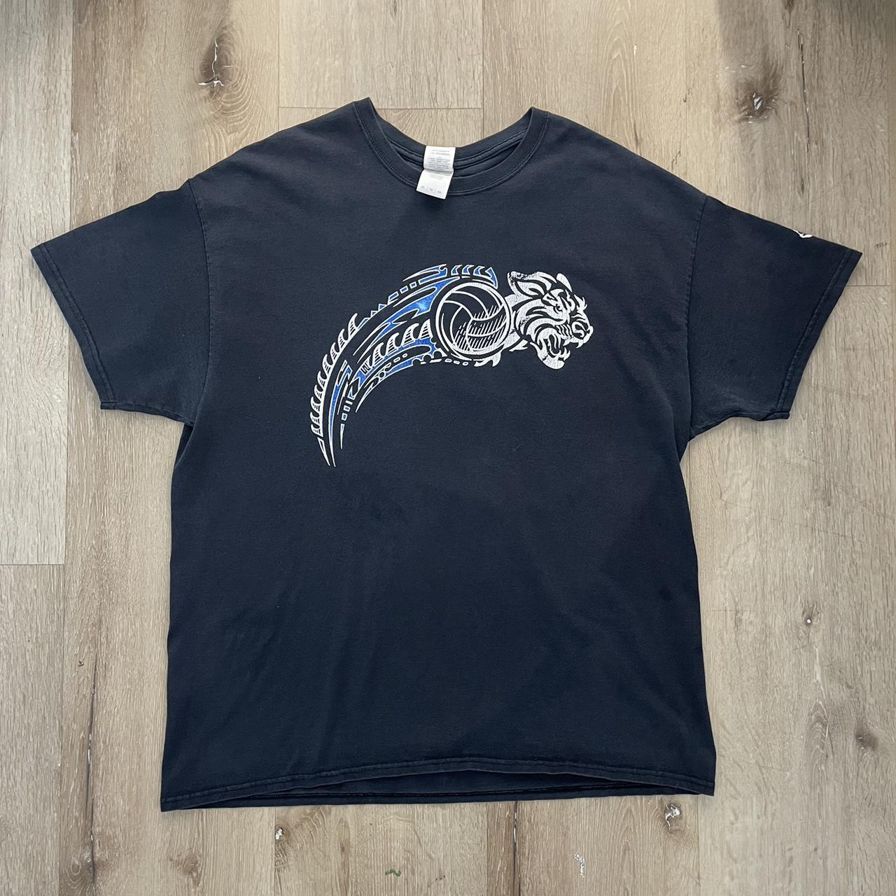 Vintage Jnco Style Tee Fire front and back hit... - Depop