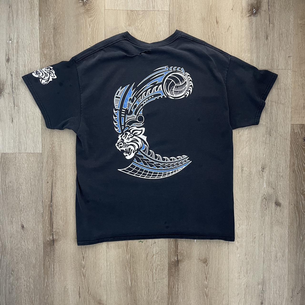 Vintage Jnco Style Tee Fire front and back hit... - Depop