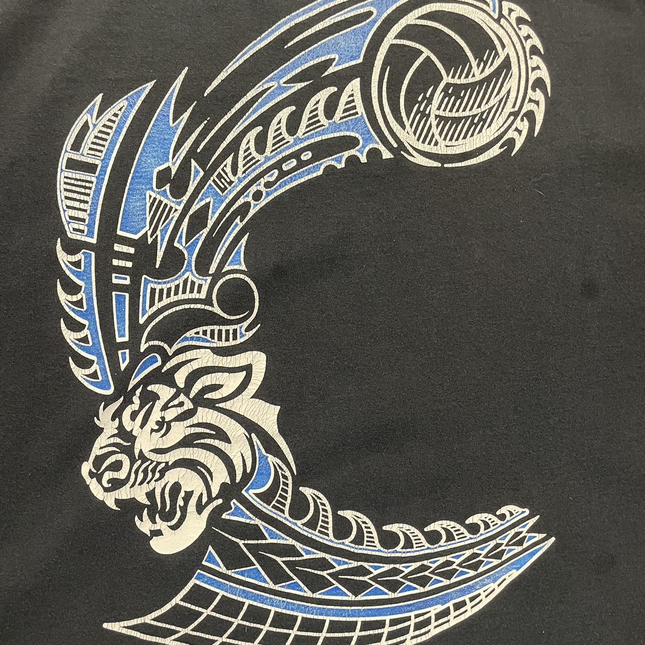 Vintage Jnco Style Tee Fire front and back hit... - Depop