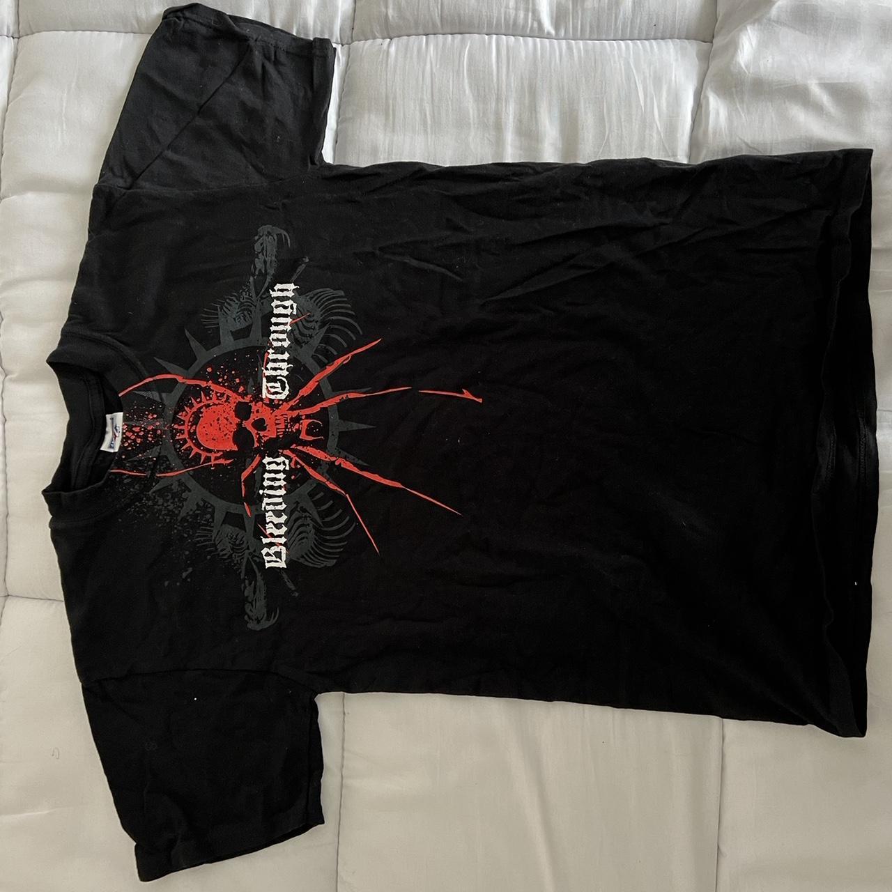 Vintage Bleeding Through shirt - early 2010s or... - Depop