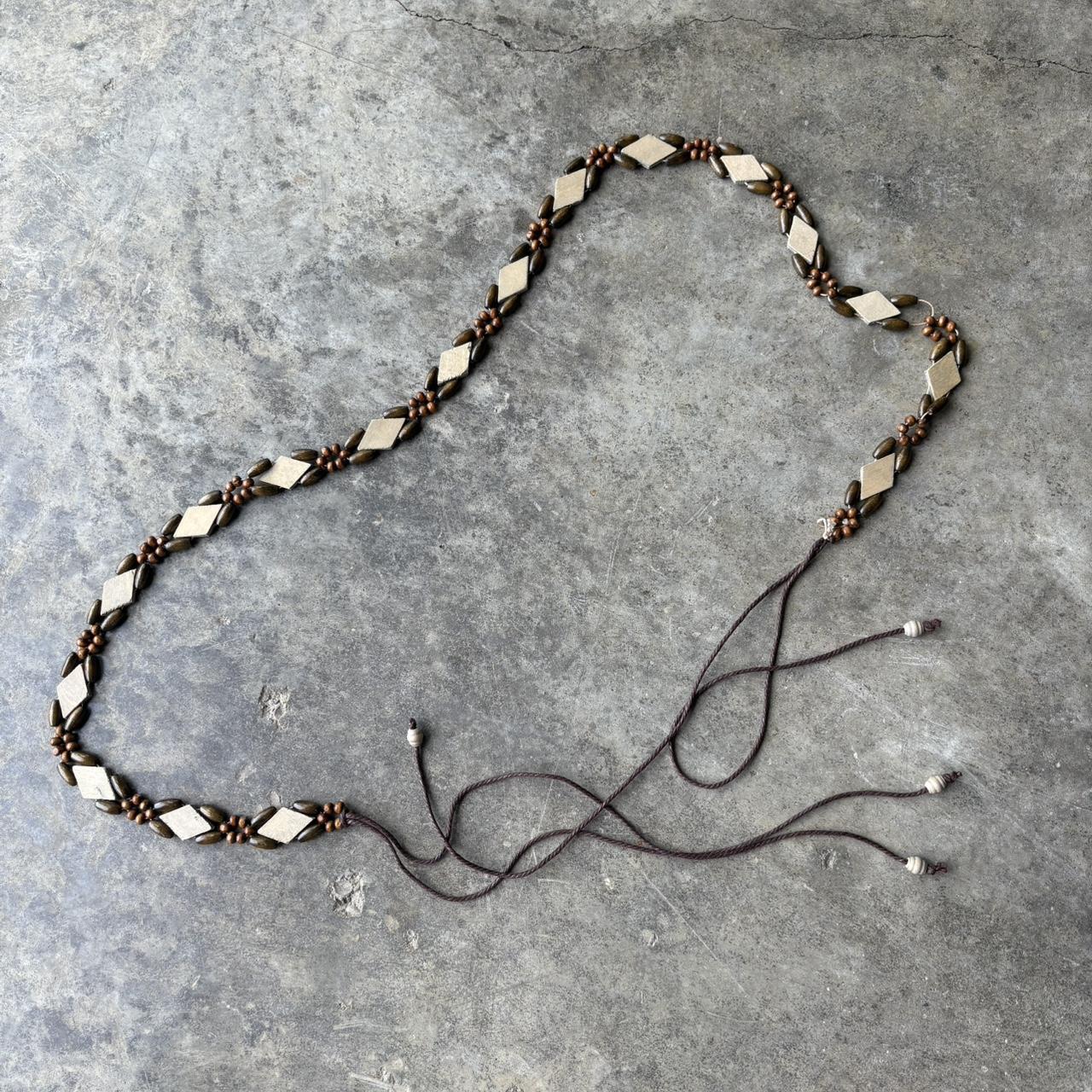 🔥 Vintage Shoestring Bead Collection Belt 🔥... | Depop