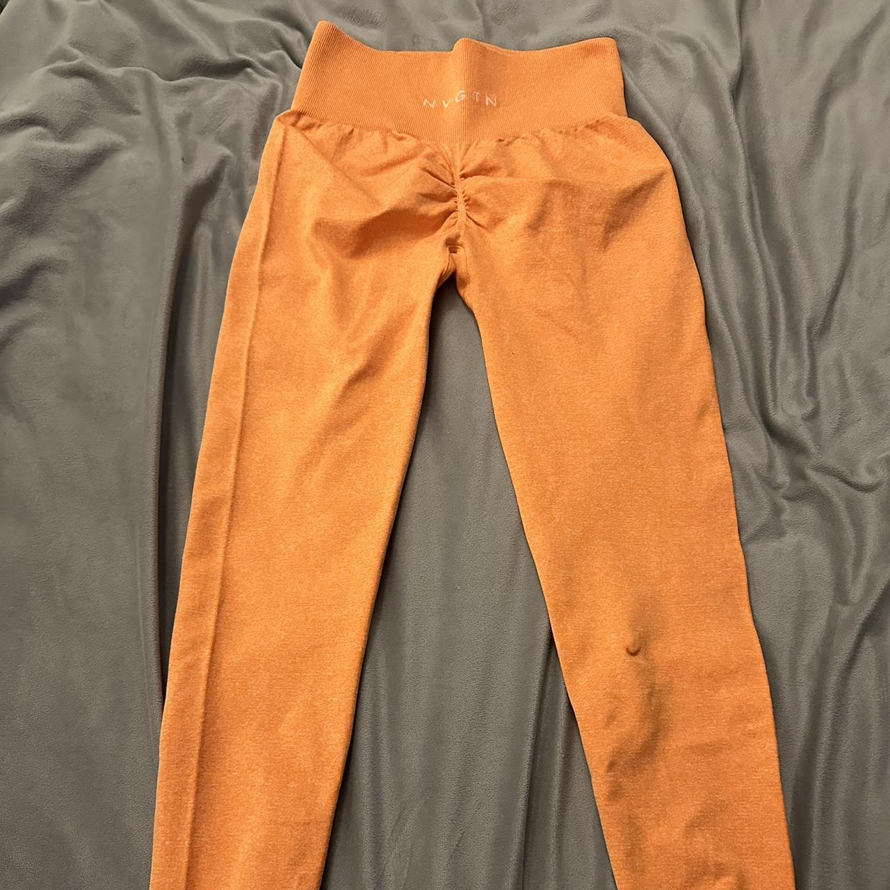 Nvgtn Orange Scrunch Butt Leggings New Without Depop