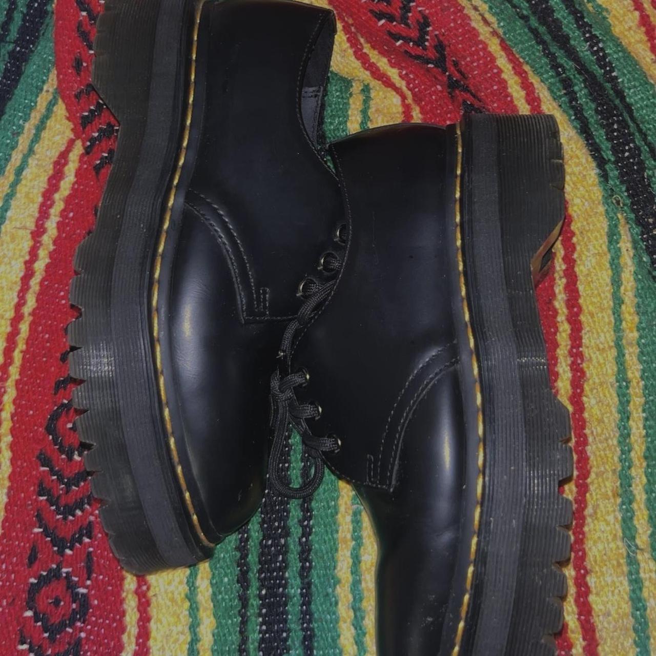 1461 Smooth Leather Platform Doc Marten Low Rise In... - Depop