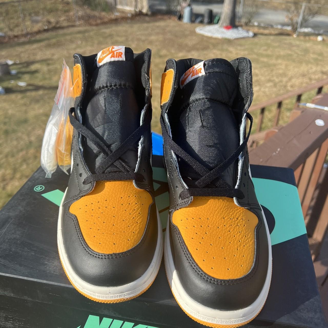 Jordan 1 yellow toe 💛 Size 9.5 Rep Box Comes with... - Depop