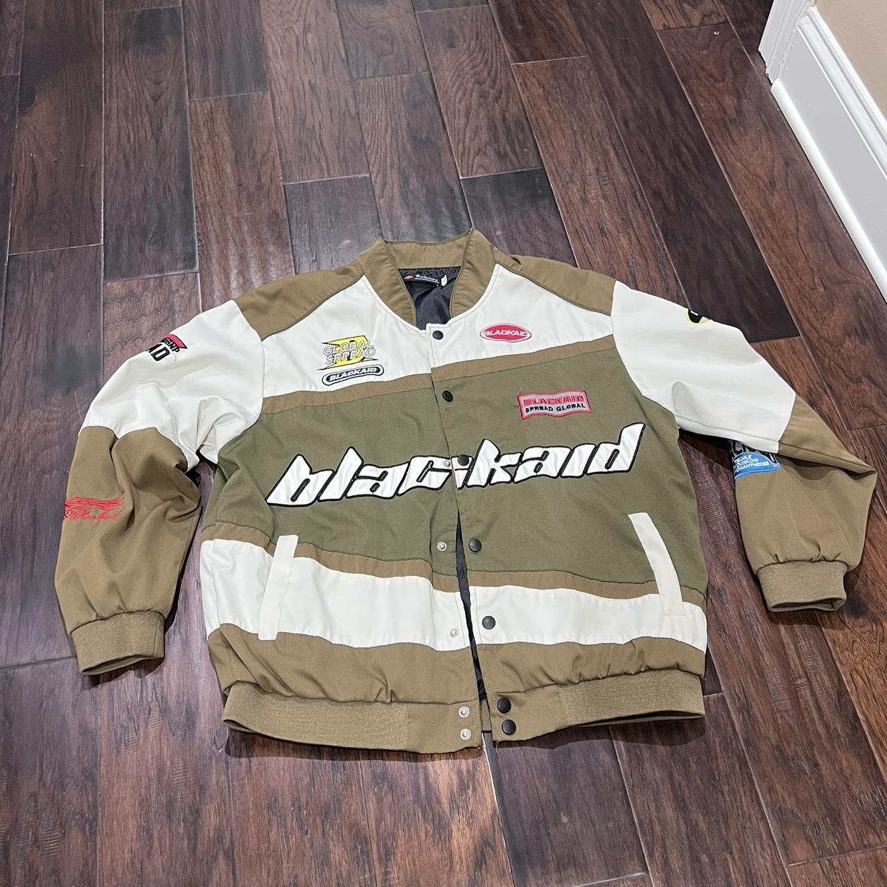 Brown Aelfric Eden Racing Jacket brown / defective... - Depop