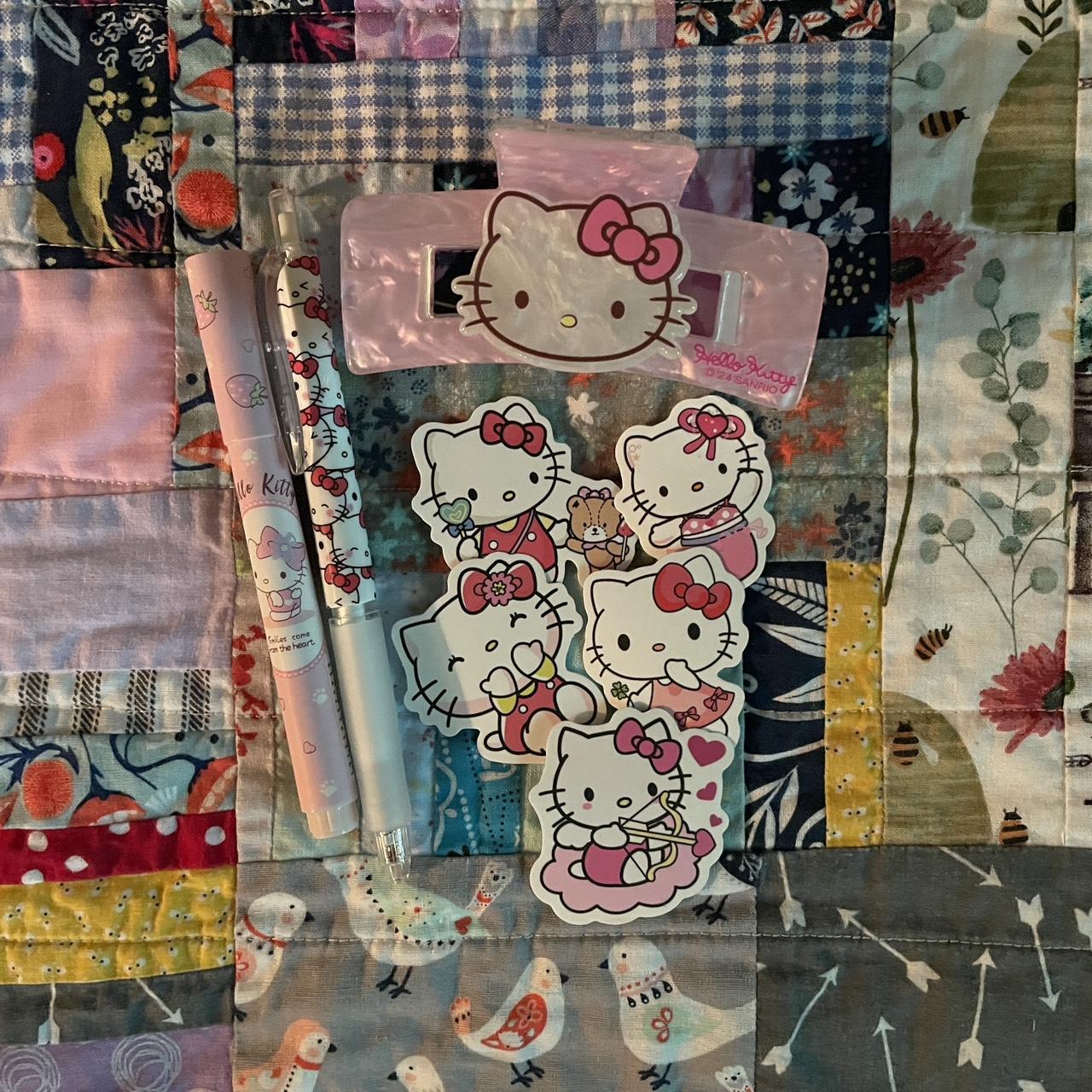 Small hello kitty bundle -hair clip -pen... | Depop