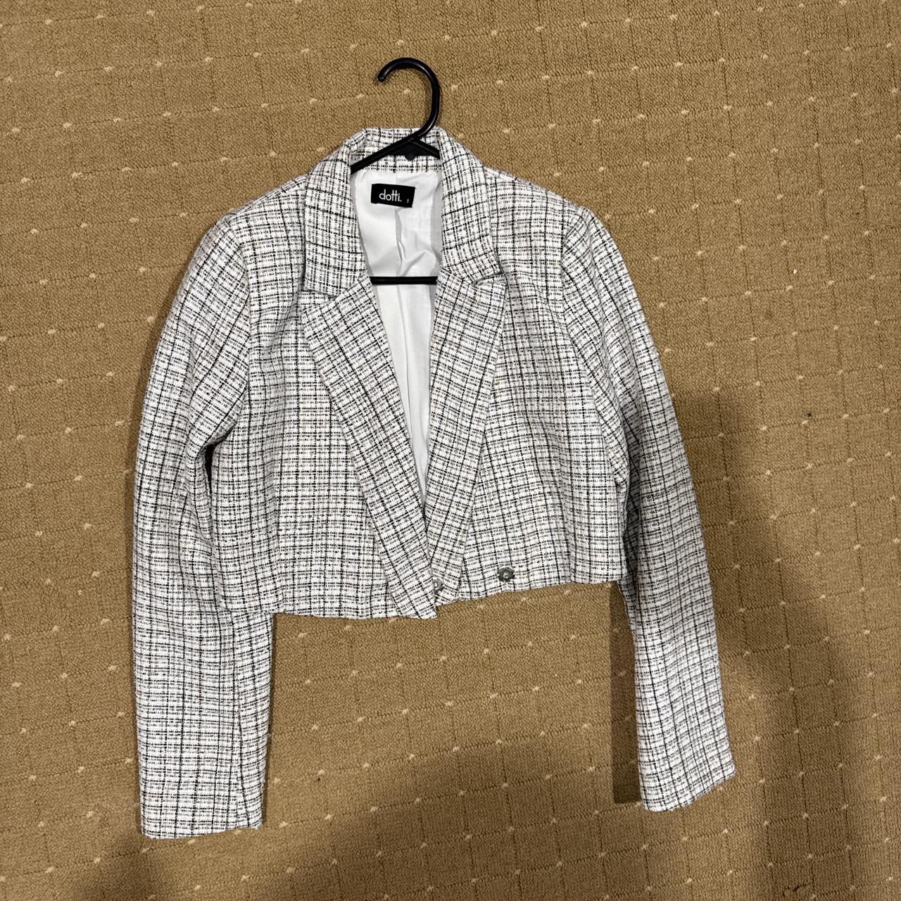 Dotti pleated crop jacket size 8 | Depop