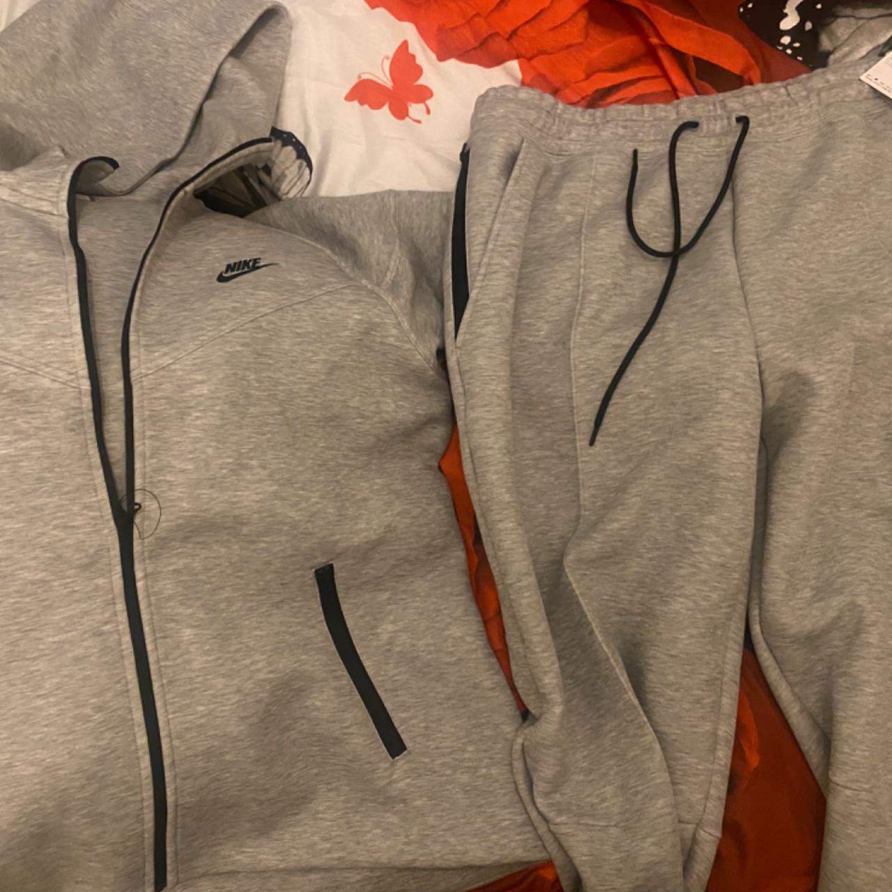 BRAND NEW New Season Female Grey Nike Tech Tracksuit... - Depop