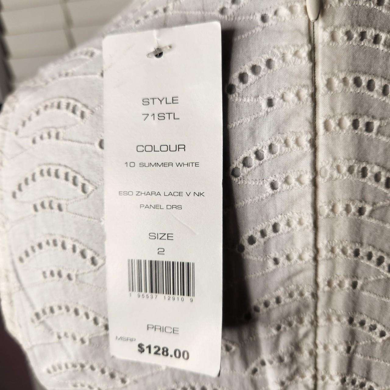 NWT French Connection Eyelet Lace Mini A-Line Dress... - Depop