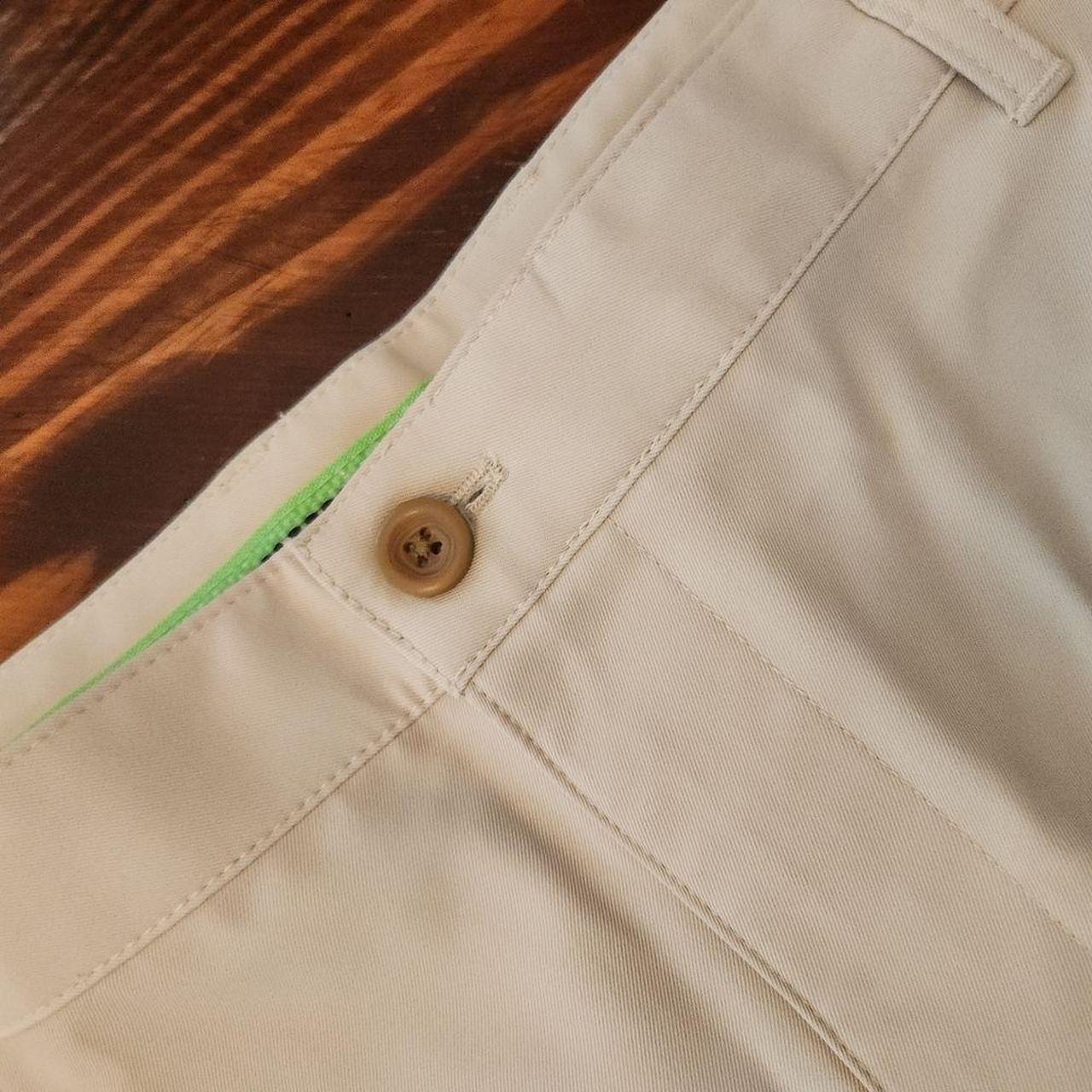 Mens IZOD Classic Light Khaki Golf Shorts Size... - Depop