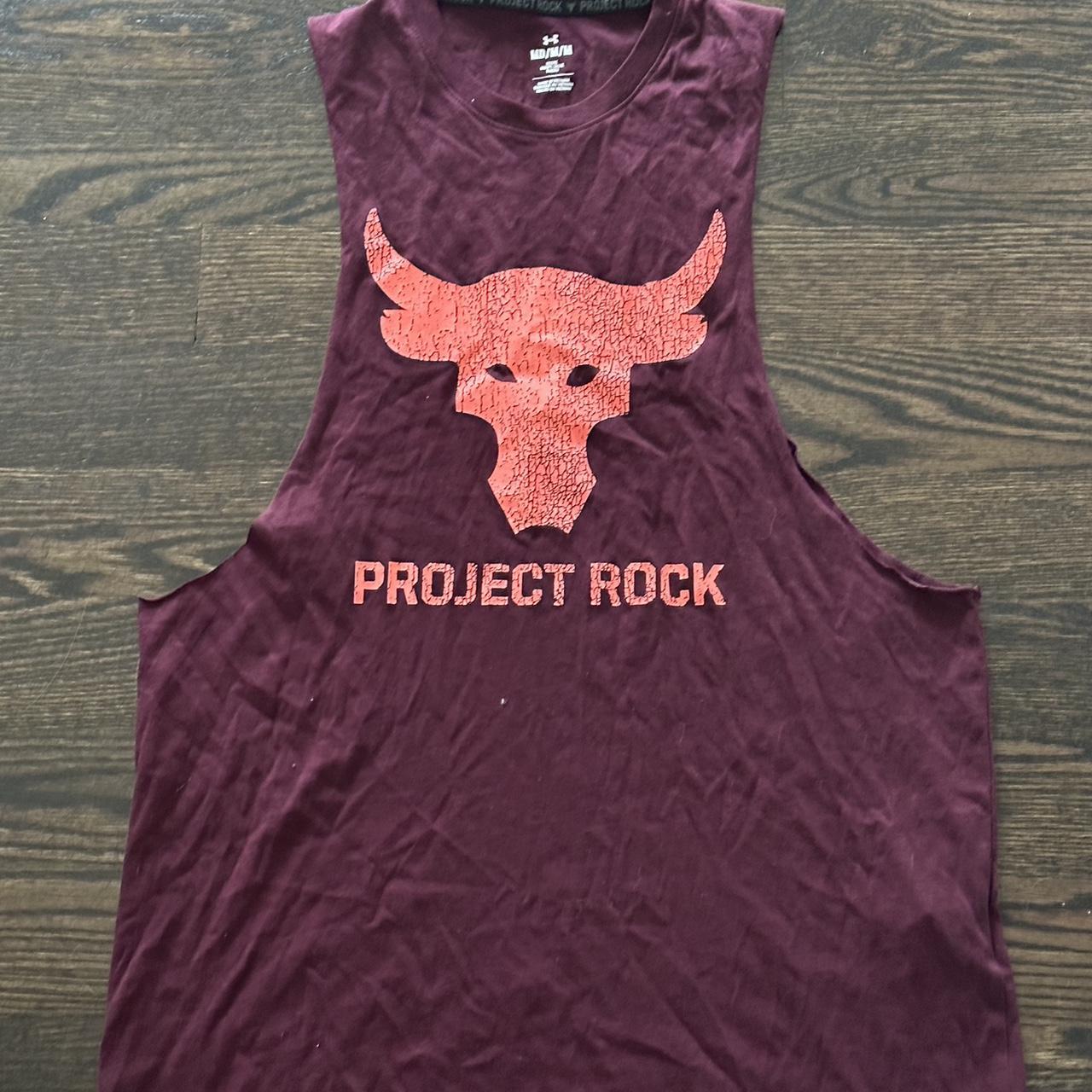 Project Rock Under Armour Tank top size Medium - Depop