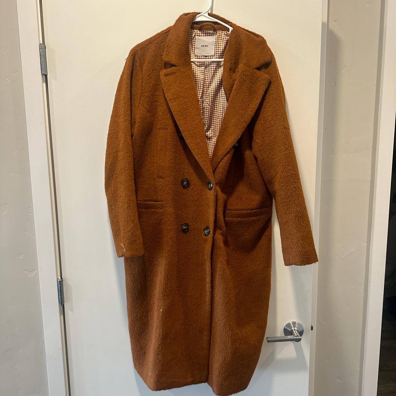 Ichi teddy jacket, small tear on the inside slightly... - Depop