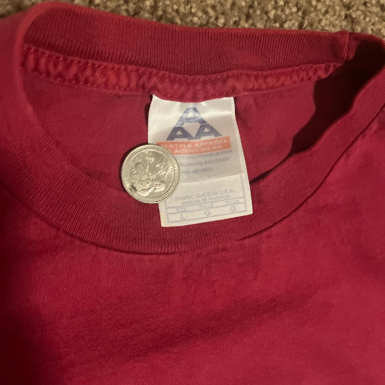 Vintage AAA USA Hockey Long Sleeve Shirt Red And... - Depop