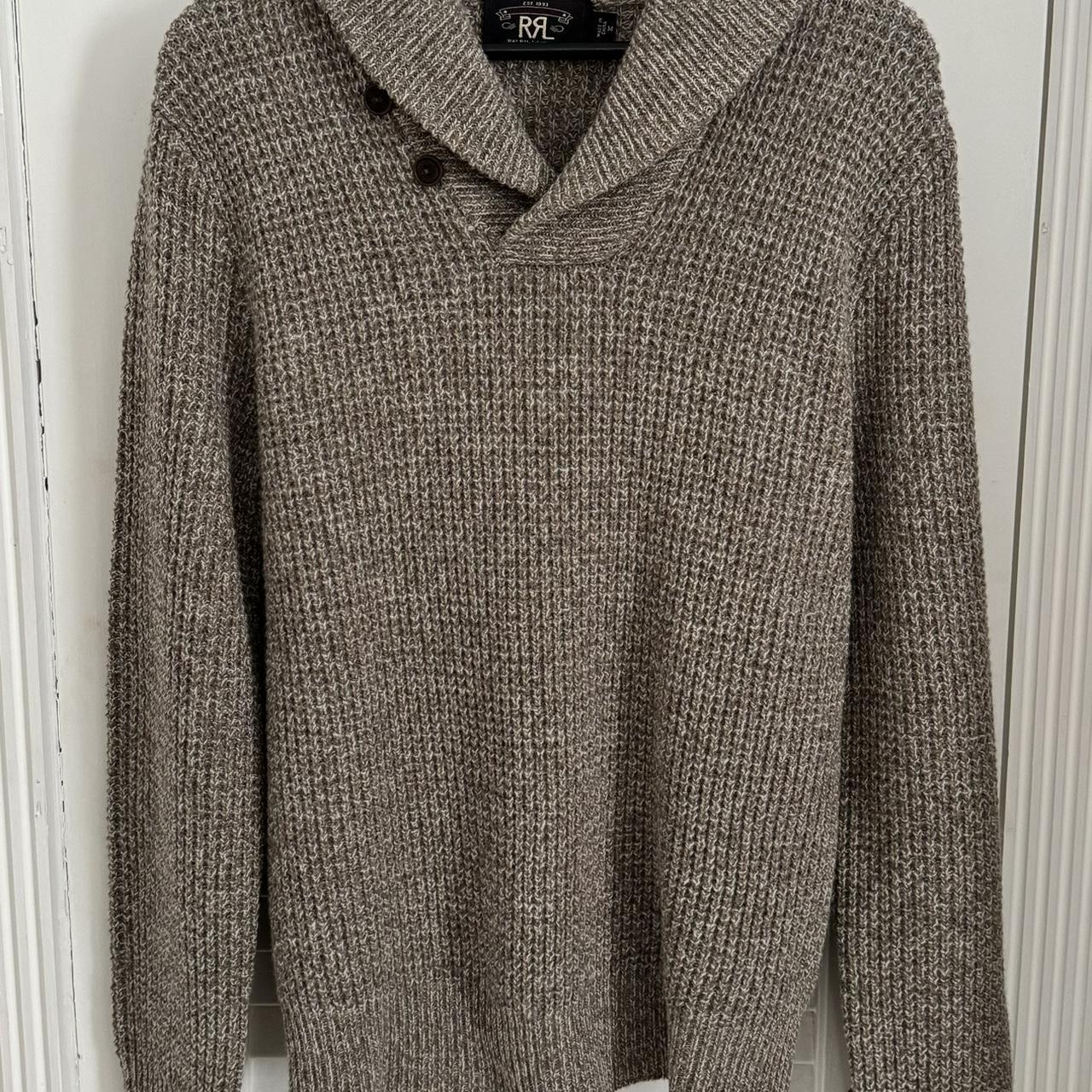 RRL Shawl Collar Sweater - Men’s size Medium - Depop