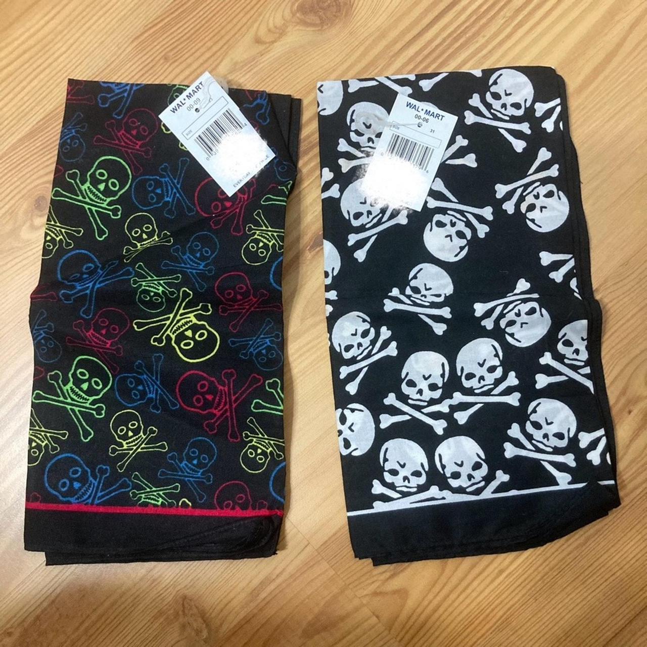 NWT two Walmart skull 2010s emo scene punk rock... - Depop