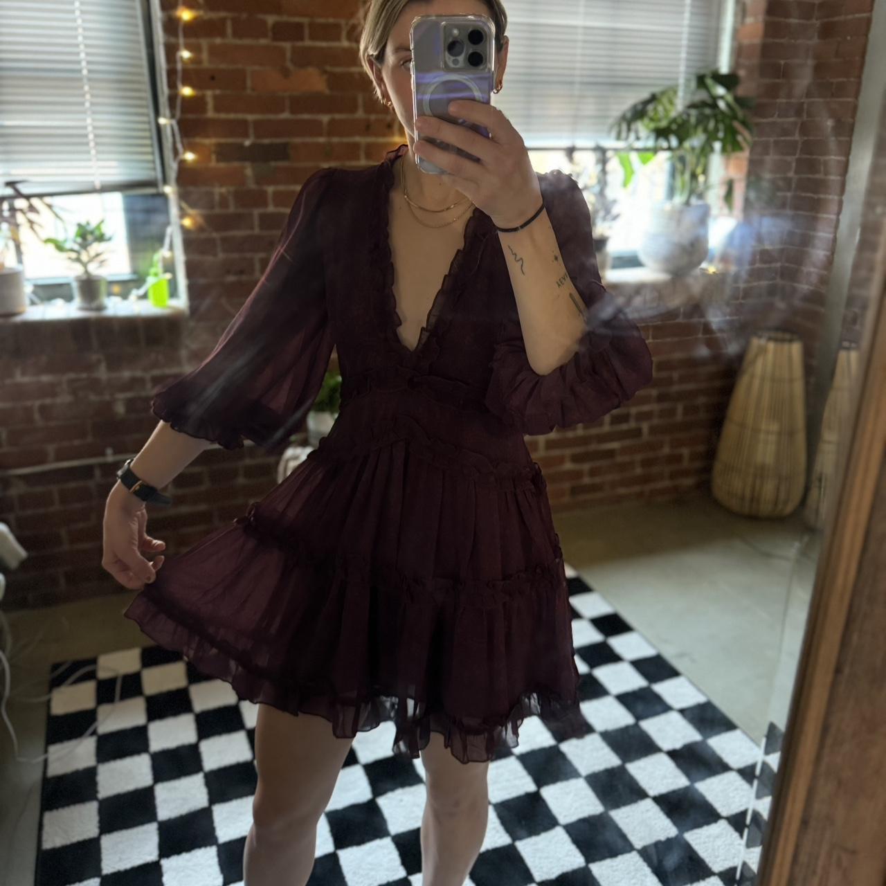 Purple open back dress Love this dress so much, but... - Depop