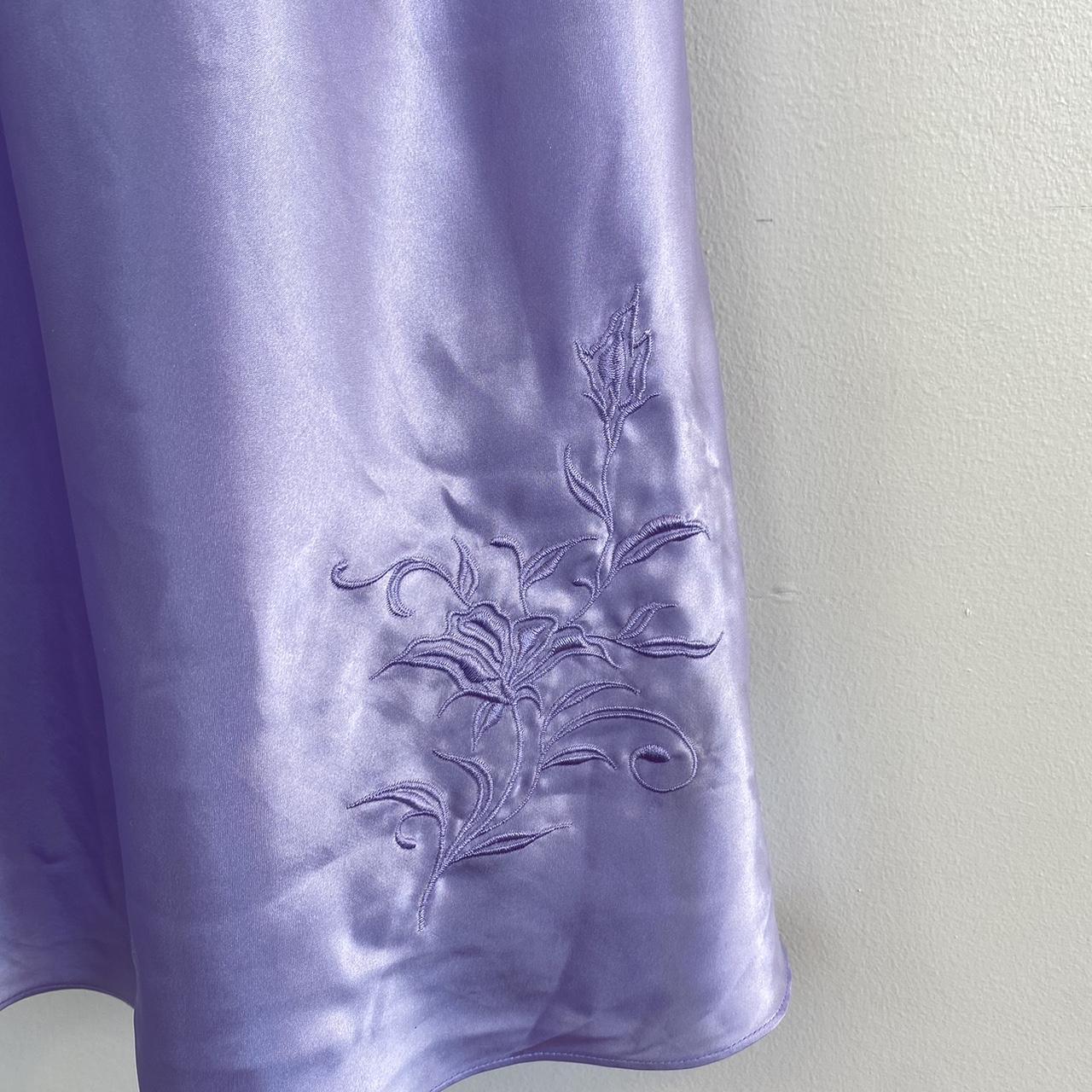 Silky purple dress 💜 vintage lingerie, size small :) - Depop