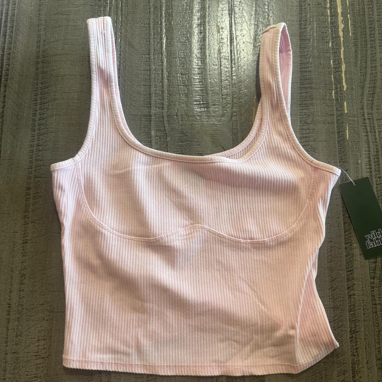 light pink cropped tank 🩷 | Depop