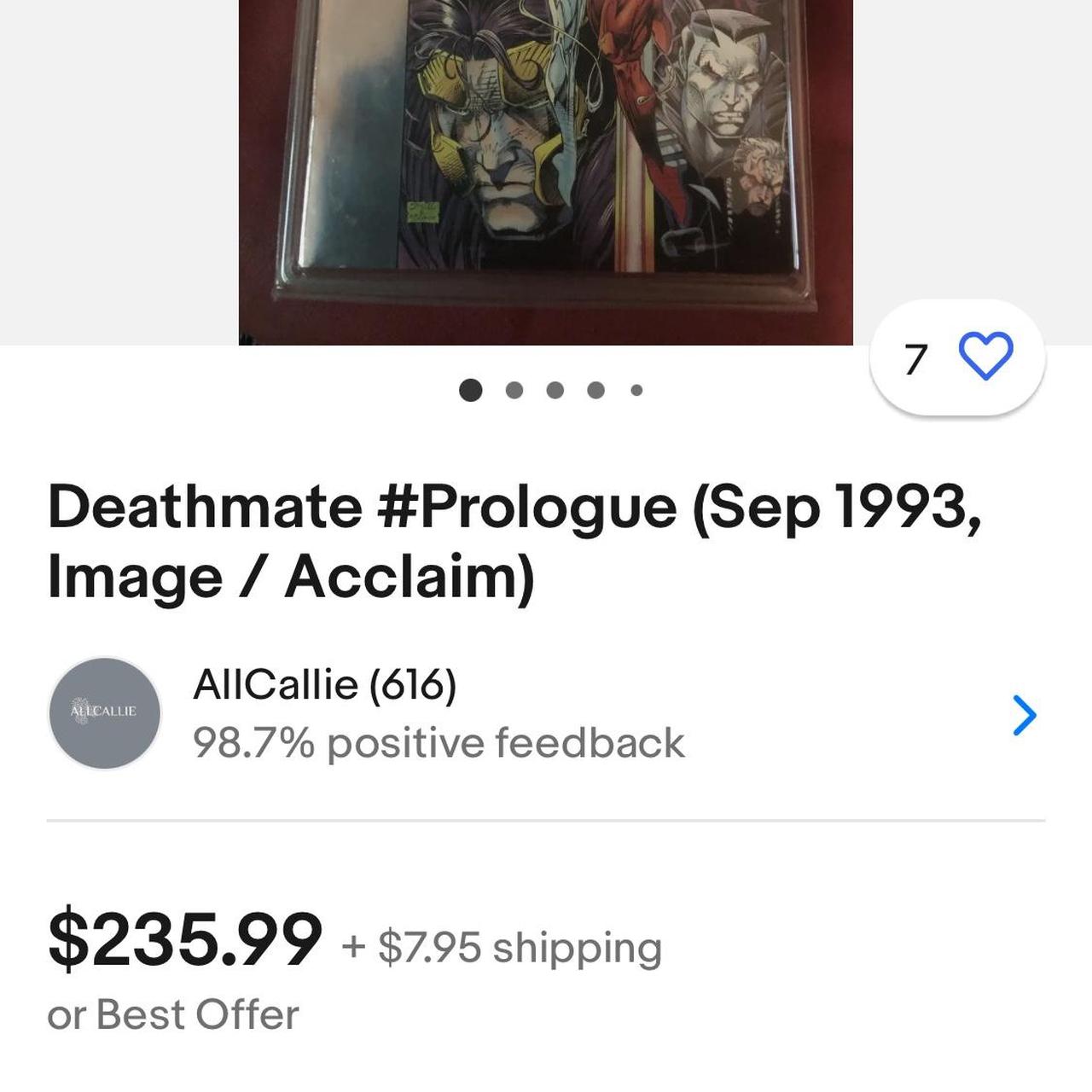 1993 Deathmate Prologue Comic Brand:... - Depop