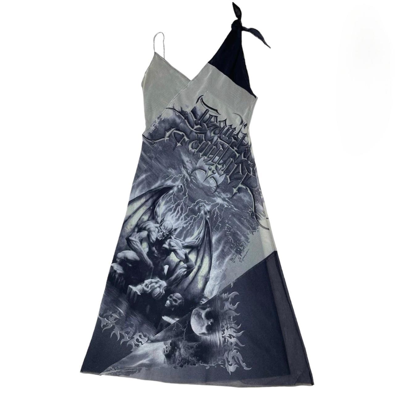 Jean Paul Gaultier Mesh Satan Dress ⋆·˚ ༘ * Grey... - Depop