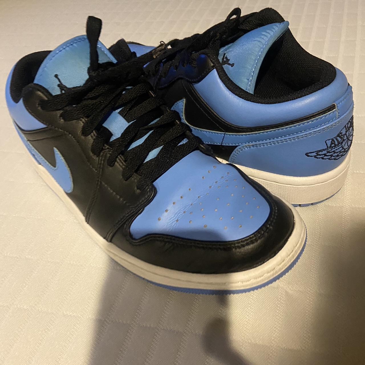 Air Jordan lows University Blue Black - Depop