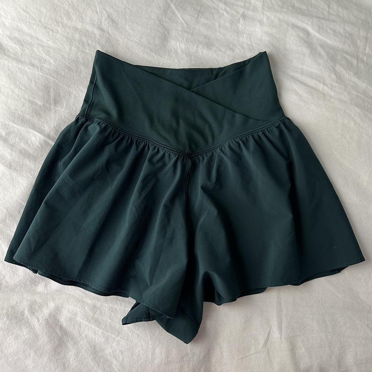 green aerie offline crossover flowy shorts size xs... - Depop
