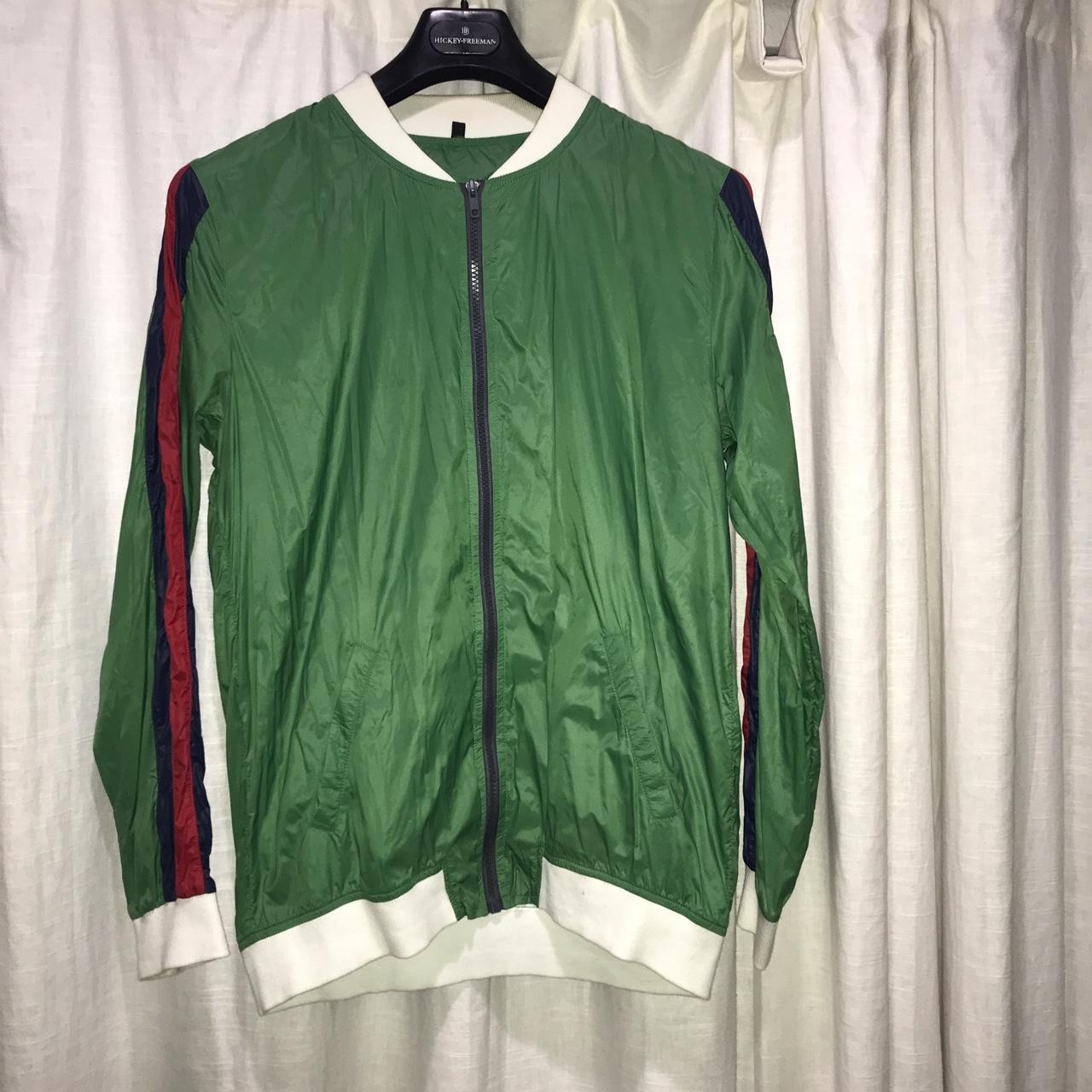 Lightweight wind breaker with a gucci like design... - Depop