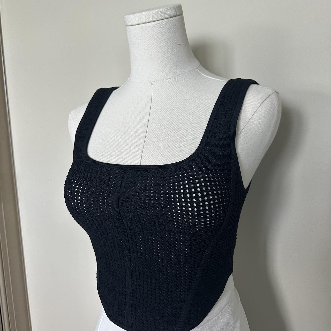 Black Sculpt Knit Bustier (Aritzia): Tag still on - Depop