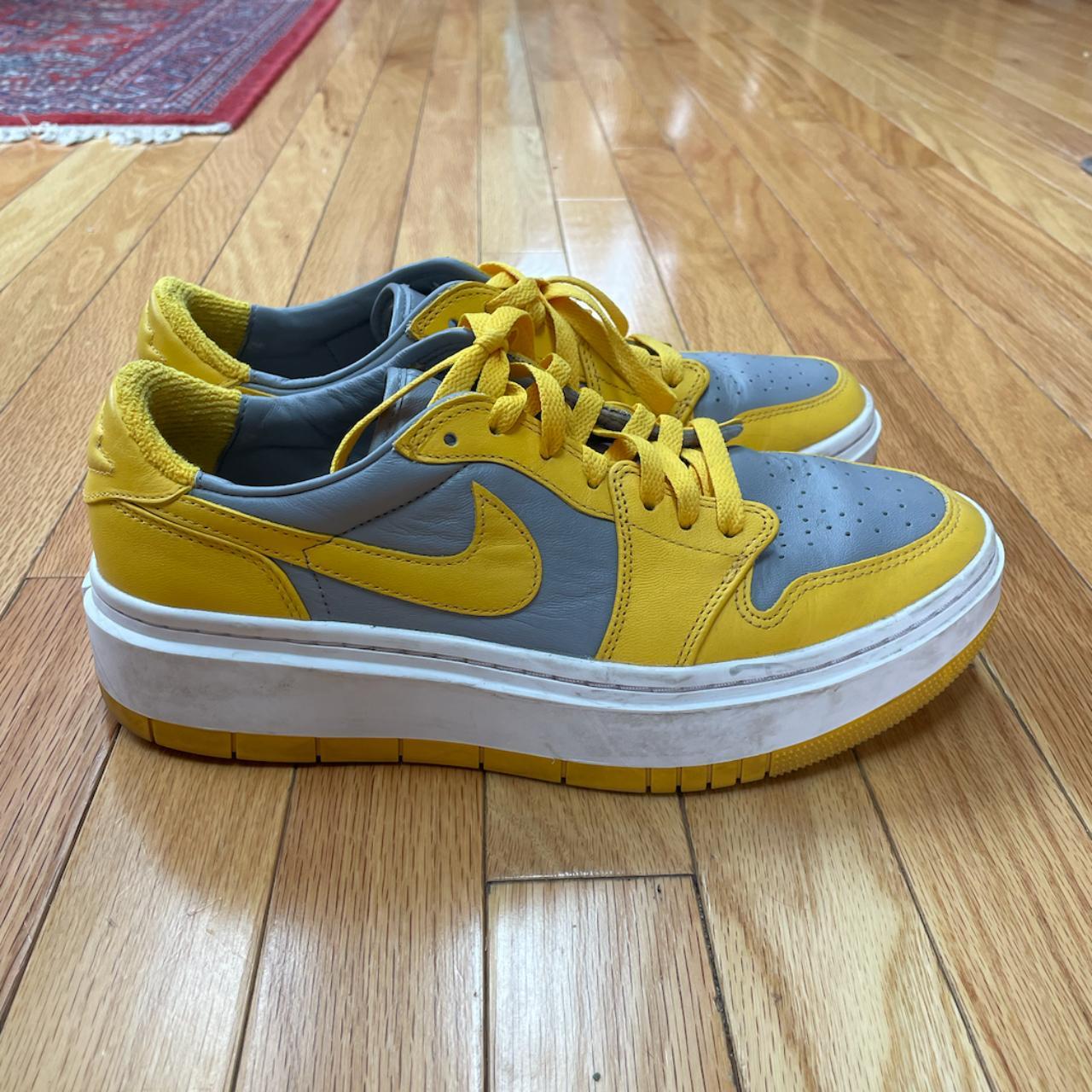 Nike Platform Jordans, worn a few times. Only sign... - Depop