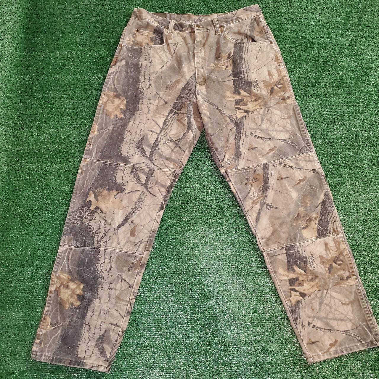 Vintage Realtree Denim Camo Pants Wrangler Great... - Depop