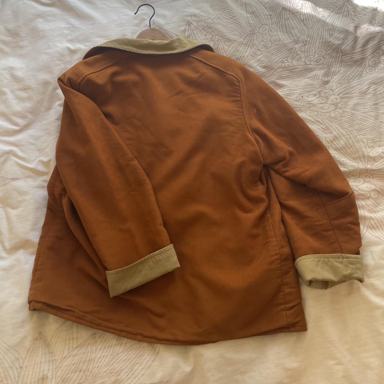 Beautiful orange/brown suede jacket. Inner lining... | Depop