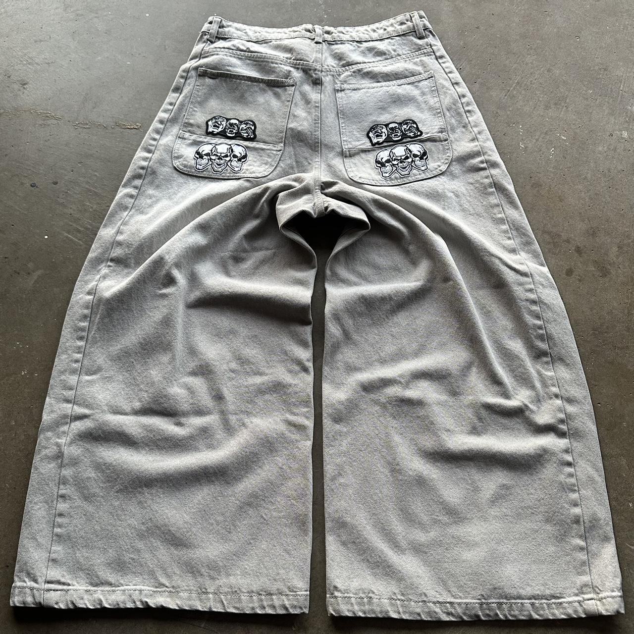 Baggy Gray Jeans 32 waist x 32 length ( baggy wide... - Depop