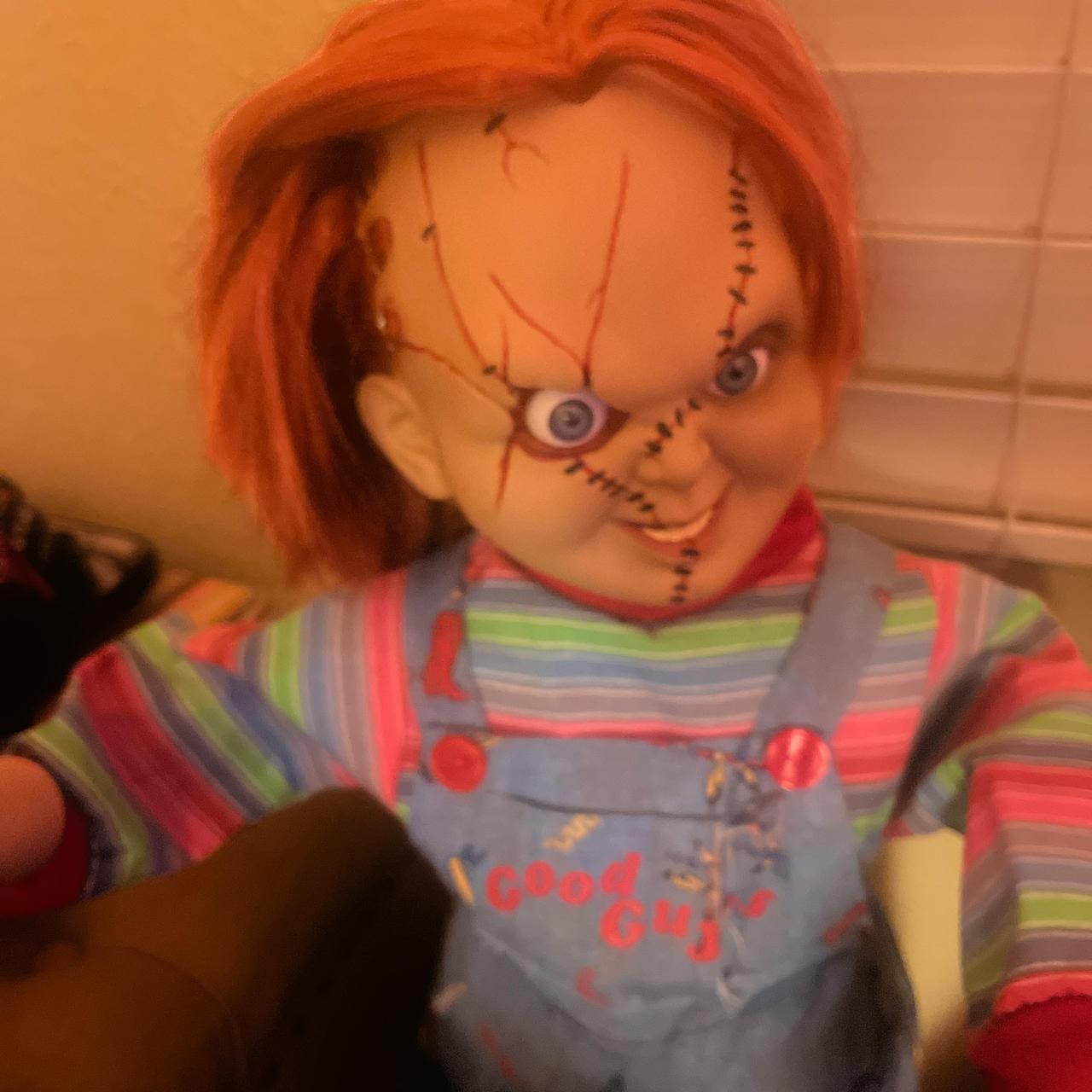 Chucky doll, perfect condition, comes on a stand,... | Depop