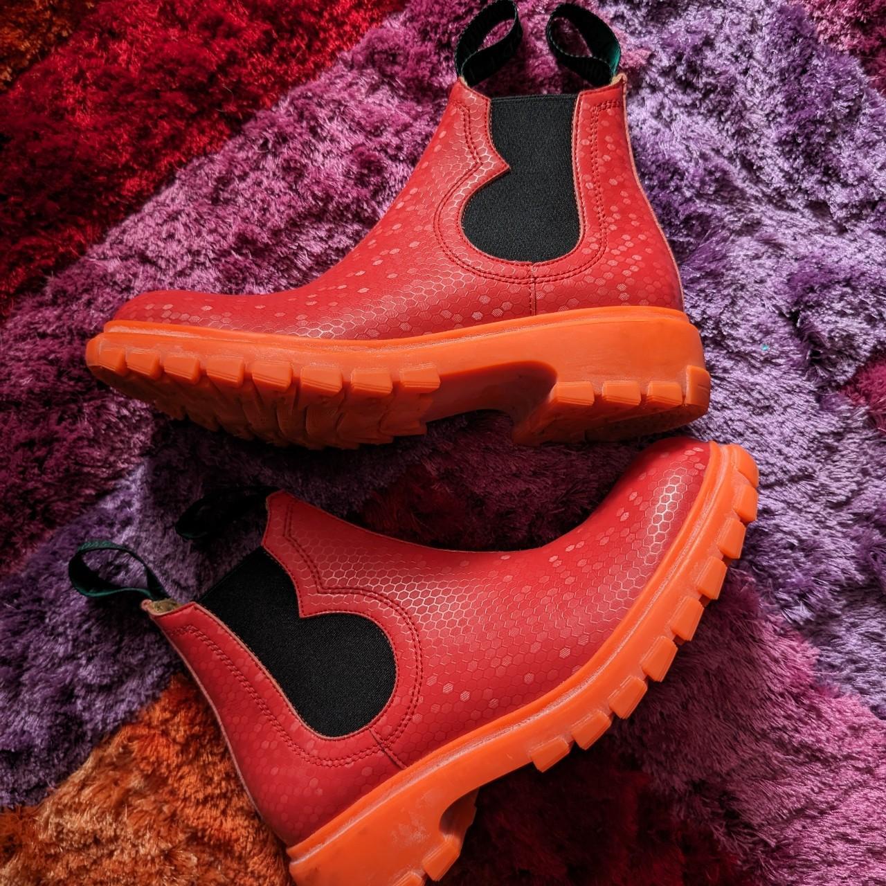 Like new John Fluevog boots with unique embossed... - Depop