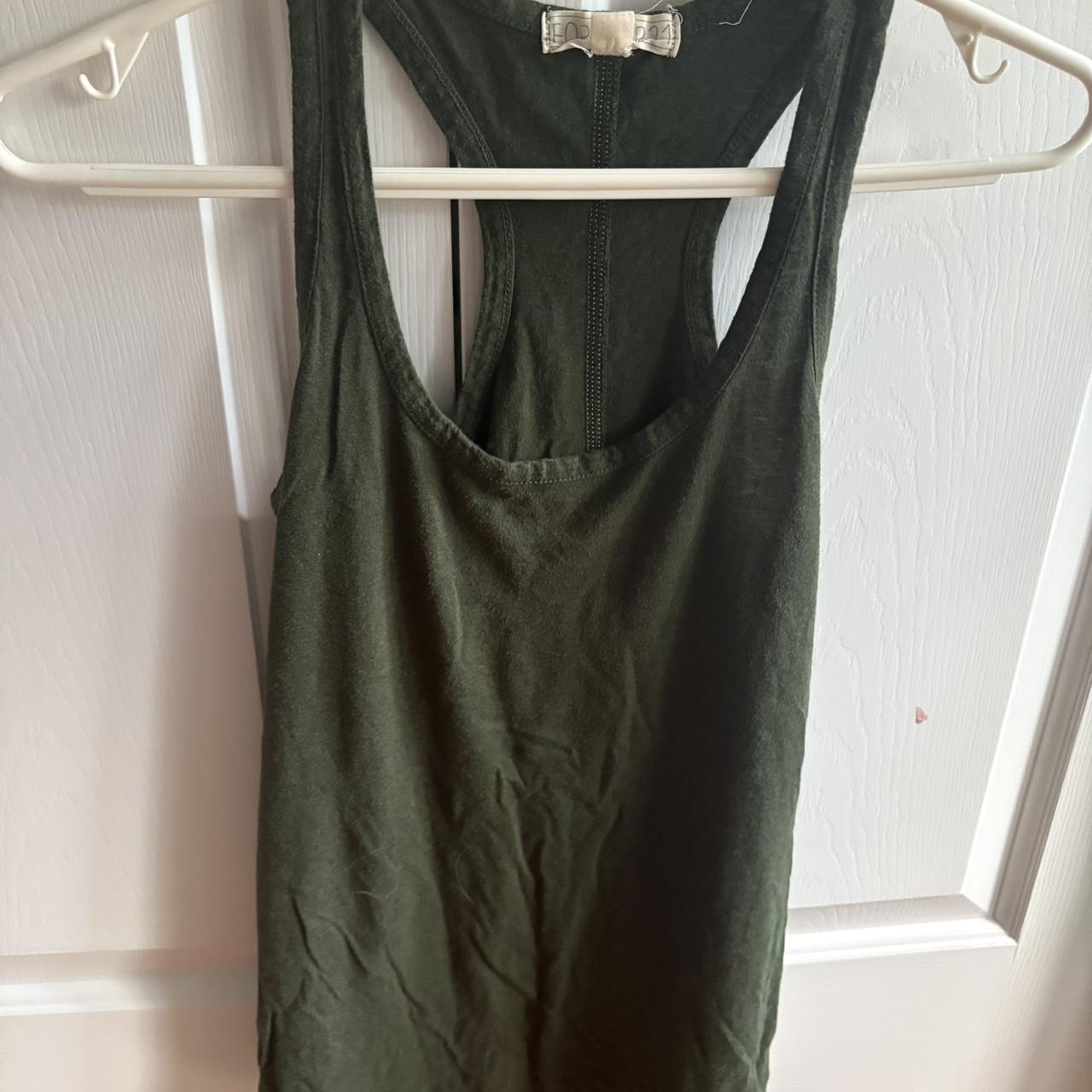 FOREVER 21 army green racer back tank! Super cute... | Depop