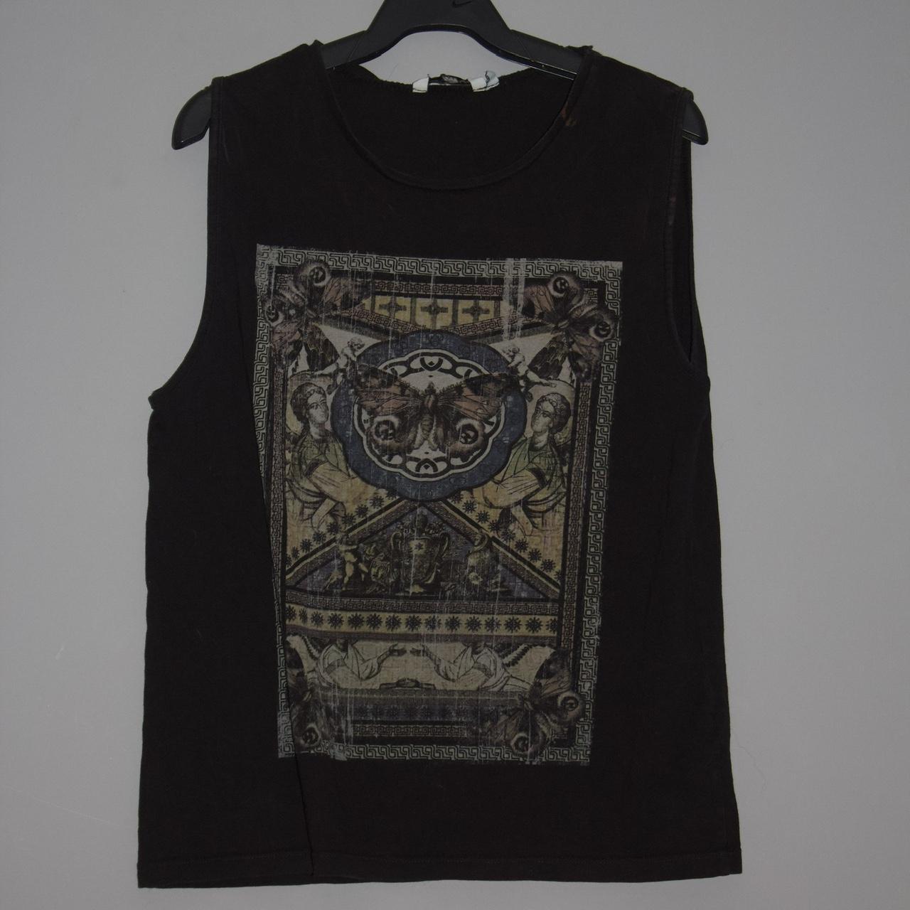 New Look Gothic Stained Glass Window Vest Some... - Depop