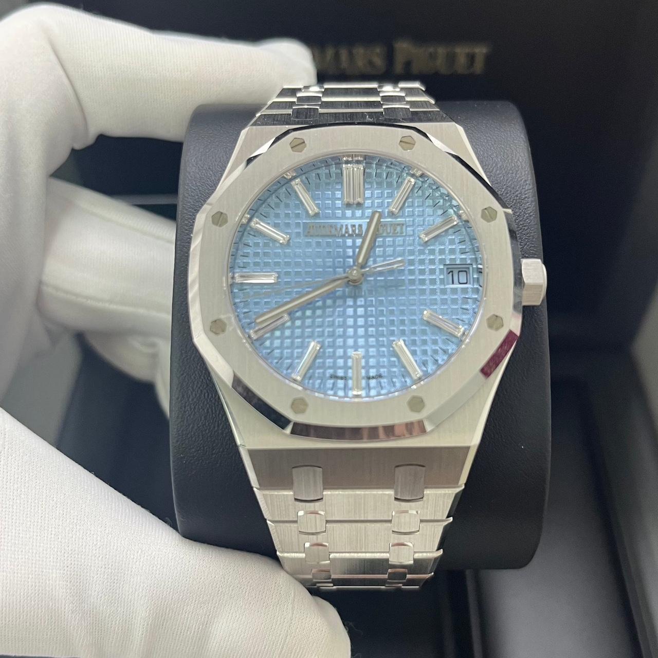 Baby blue Audemars piguet 41mm #luxurywatch #royal oak - Depop