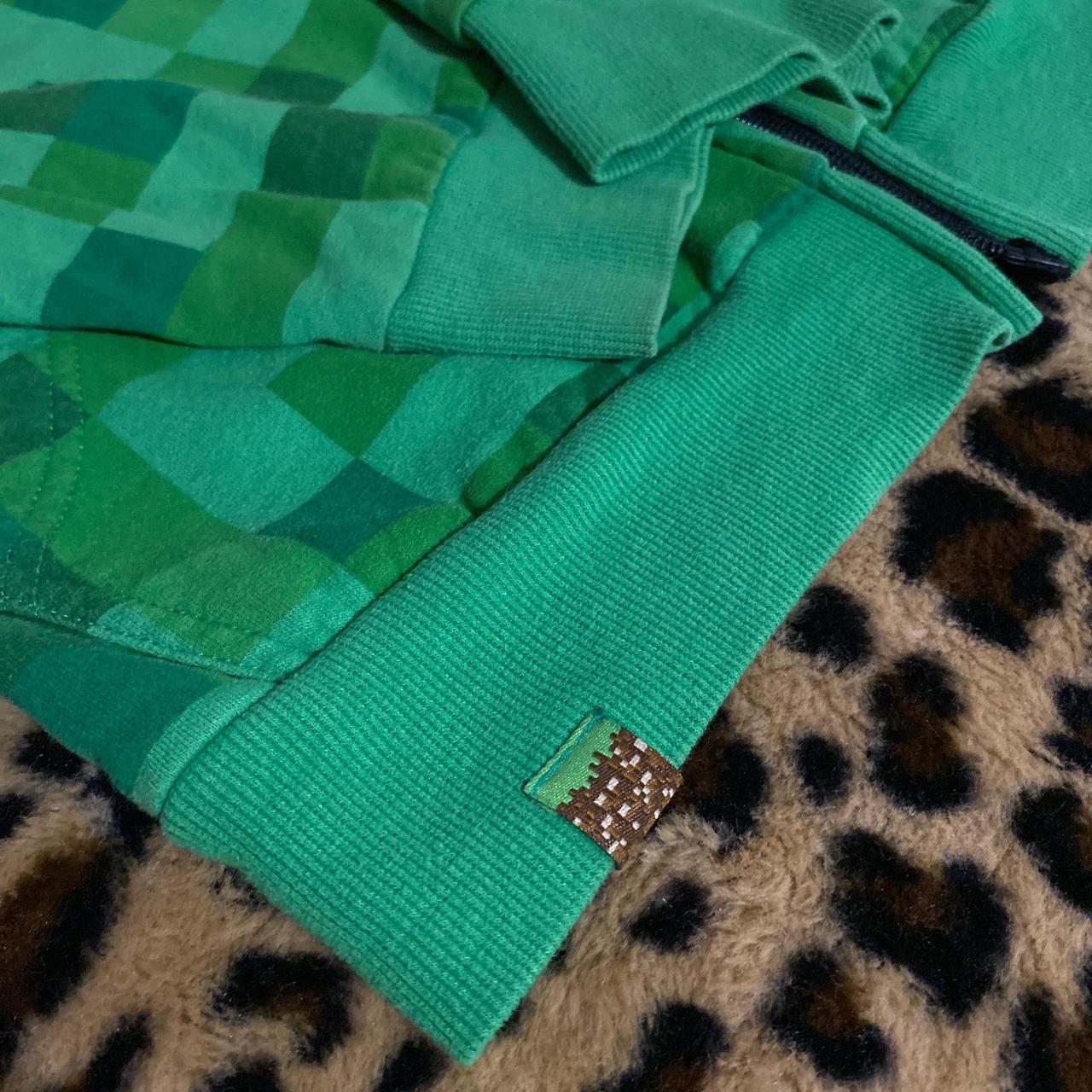 (REPOP) Scene Minecraft creeper zip up hoodie I like... - Depop