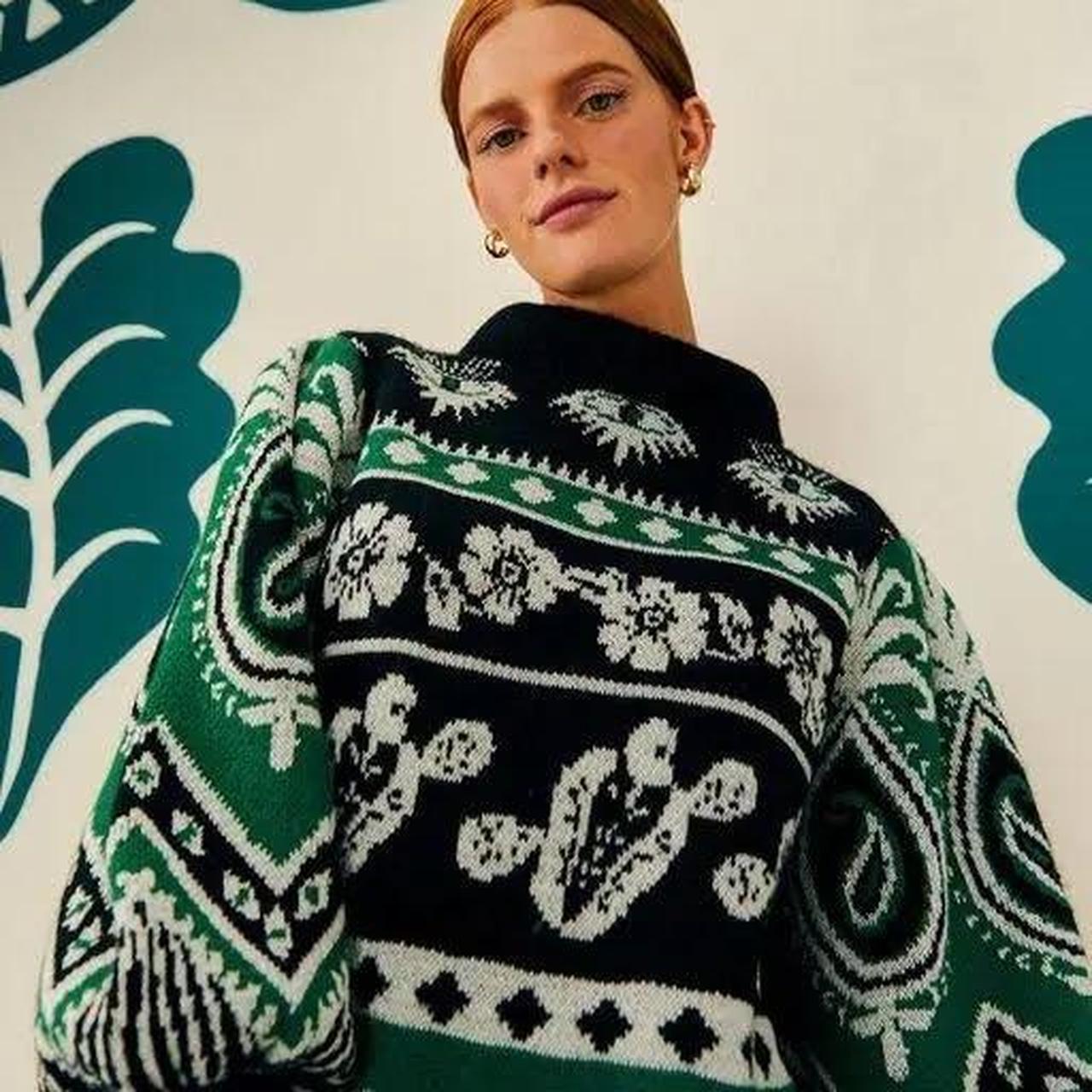 Beautiful Farm Rio sweater dress. New, never worn -... - Depop