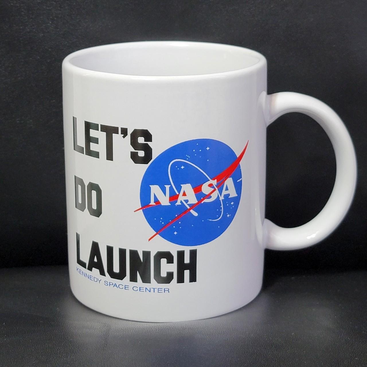 NASA Ceramic White Mug Collectible Cup Let's Do... - Depop