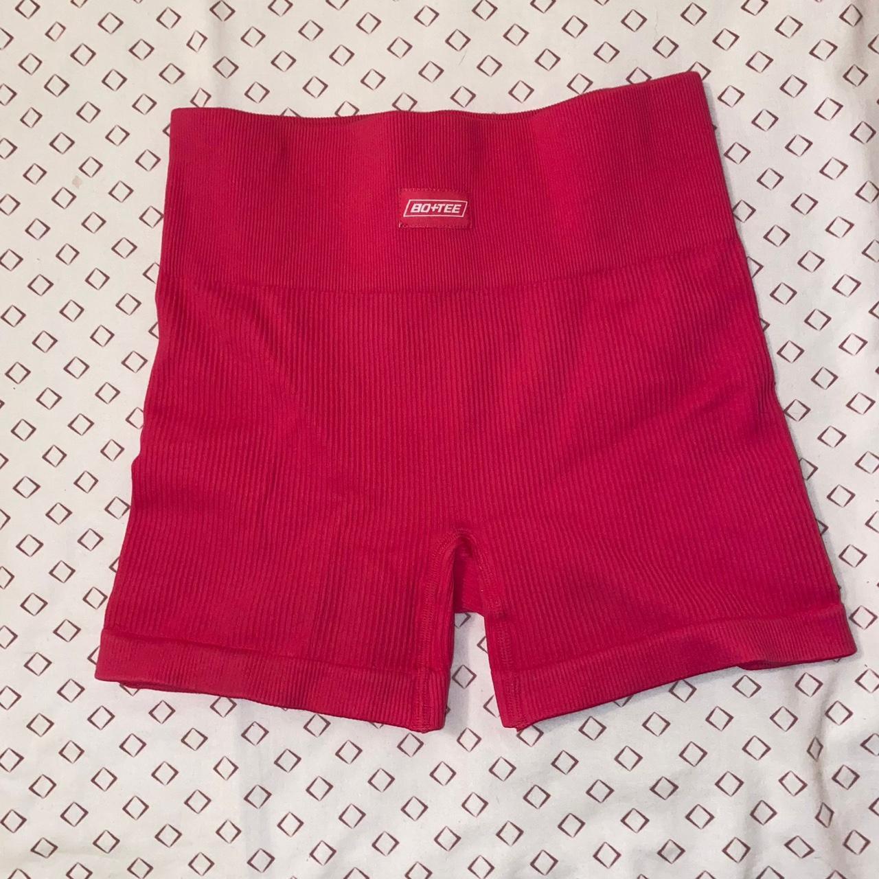 Pink Bo And Tee Ribbed Shorts ️size M ️never Worn Depop