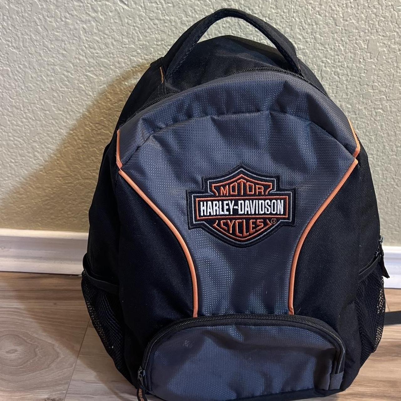 Harley Davidson backpack Very good size for... | Depop